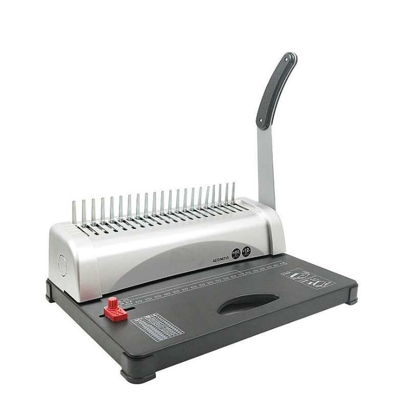 Officom Comb Binding Machine STB12A A4 Size 12 Hole Punched Sheets FREE ...