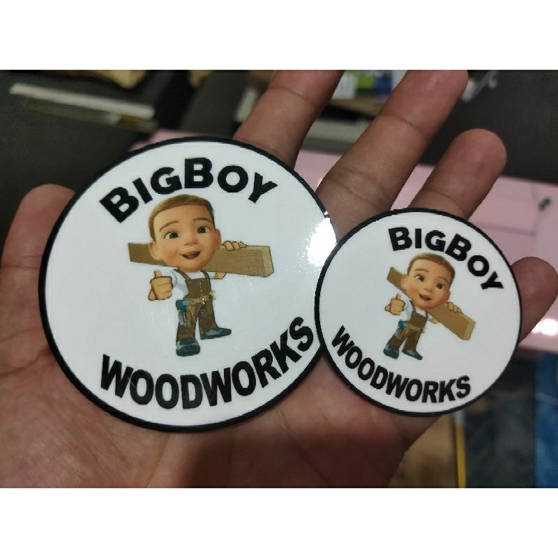 Personalized Logo stickers for Big Boy Woodworks | Shopee Philippines