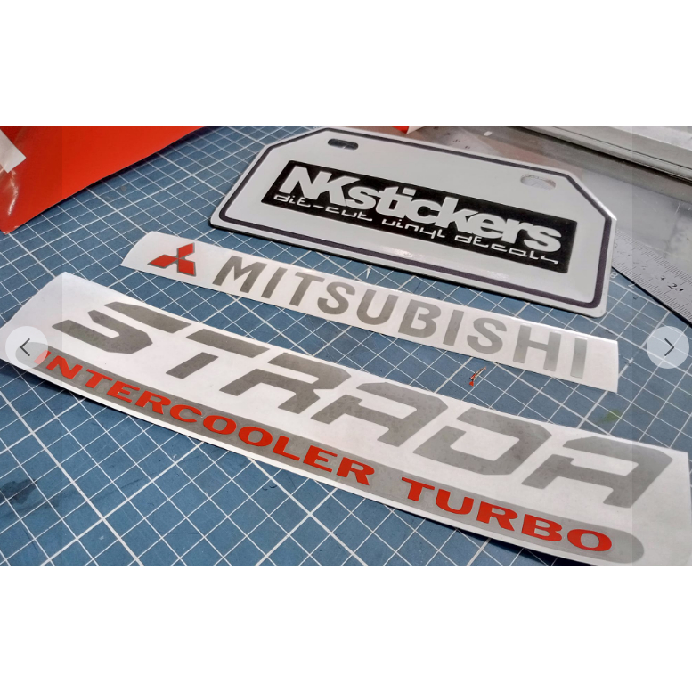 MITSUBISHI STRADA INTERCOOLER TURBO SET VINYL STICKER | Shopee Philippines
