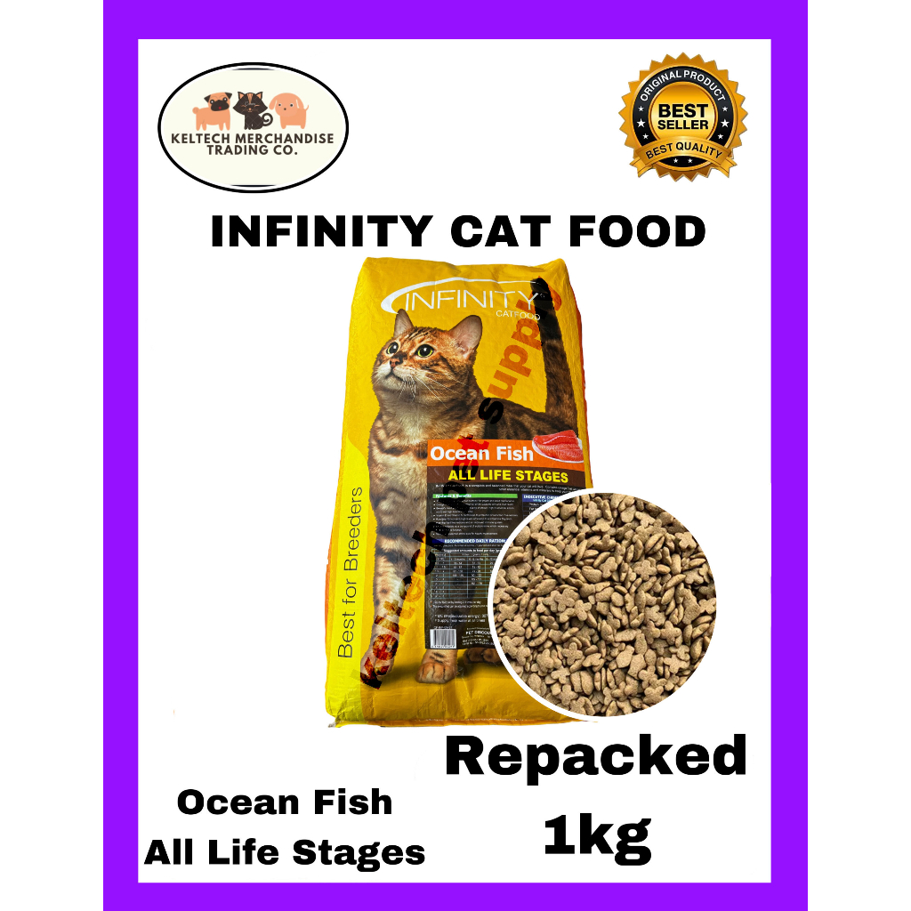 Infinity Cat Dry Food Ocean Fish for All Life Stage / Salmon for Adult ...