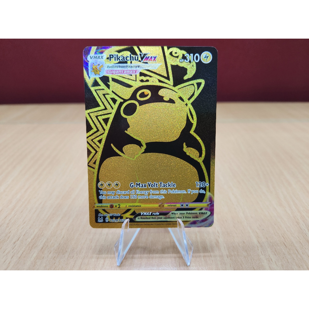 Pikachu Vmax Gold - TG 29/30 - Ultra Rare Sword and Shield - Pokemon ...