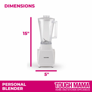 Tough Mama NTMPB-3 White Personal Blender 1L Strong Plastic Jar Juicer ...