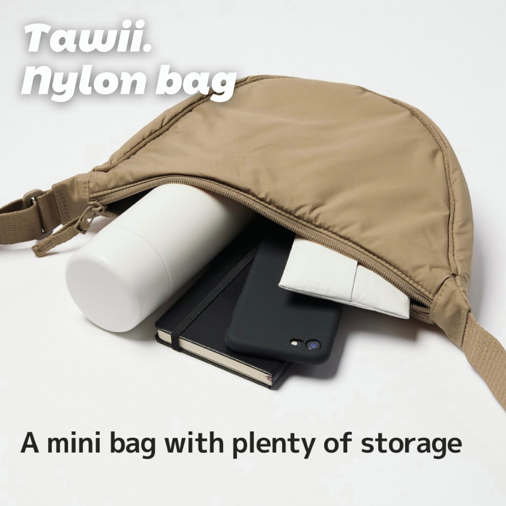 Dumpling bag uniqlo sling bag for women Nylon waterproof korean Fashion ...