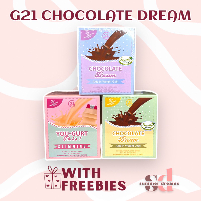 G21 Chocolate Dream Weight Gain With Stevia 10 Sachets | Shopee Philippines