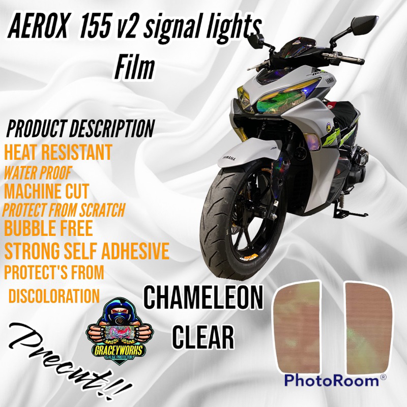 AEROX 155 v2 signal front signal lights protector film | Shopee Philippines