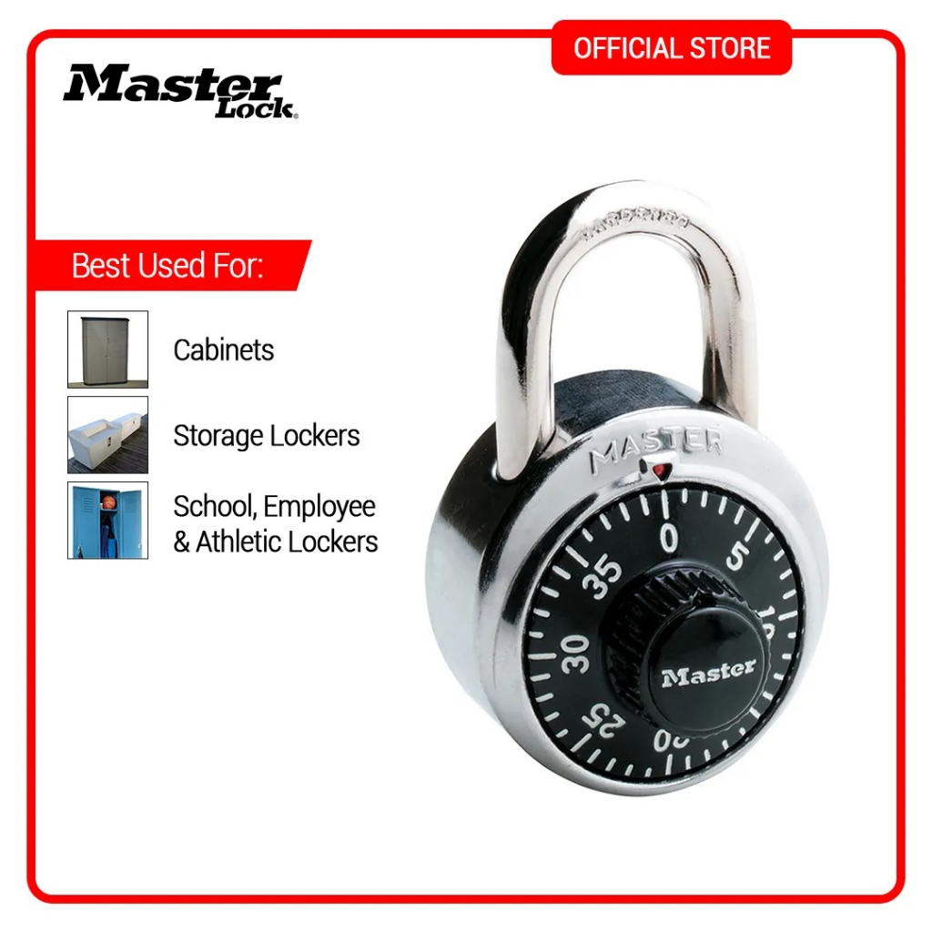 Master Lock 1500D Dial Combination Padlock (Black) | Shopee Philippines