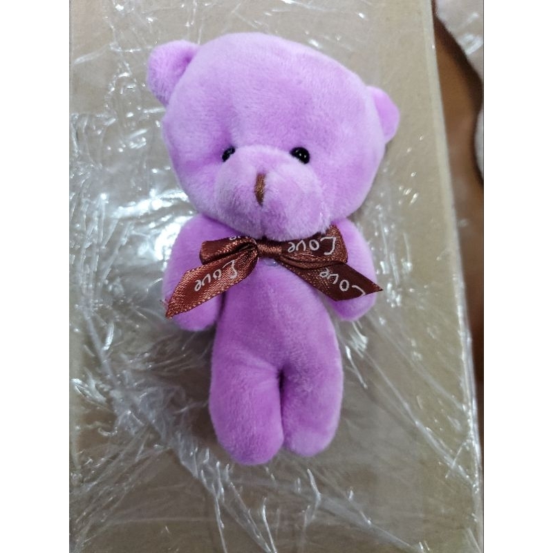 ON HAND 12cm 4.7inch Mini Teddy Bears Ribbon Stuffed Animal Toy ...