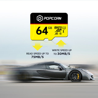 Popcorn Ultra MicroSD XC UHS-I Memory Card with Adapter IPX7 Waterproof ...