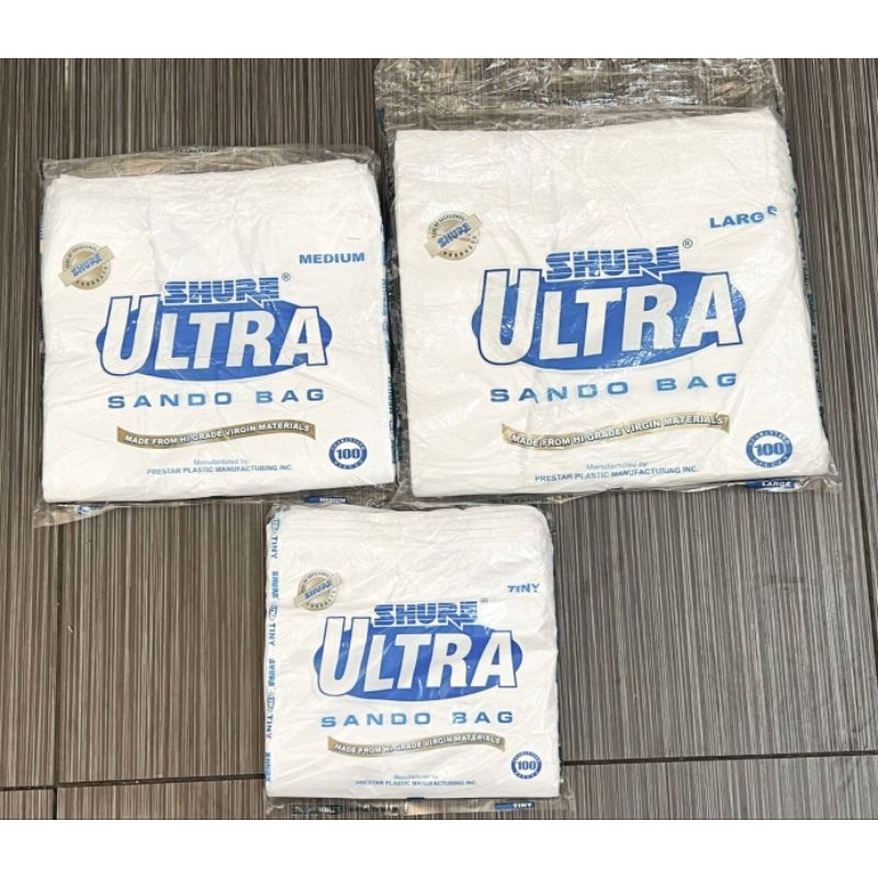 Ultra Shure White Sando Bag (Tiny, Medium, Large) | Shopee Philippines