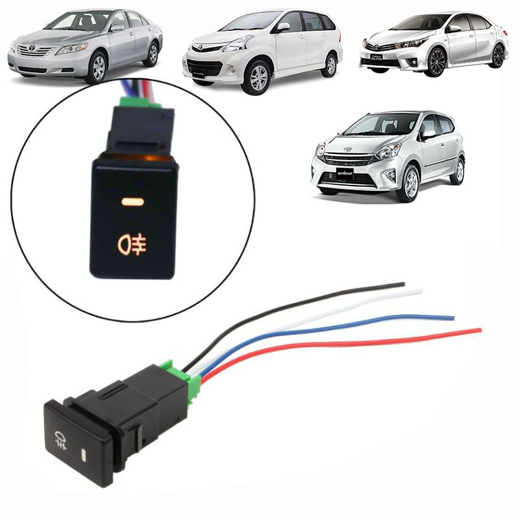 Toyota Car Switch Fog Lamp Fog light Push Switch 4 Wire Button For ...