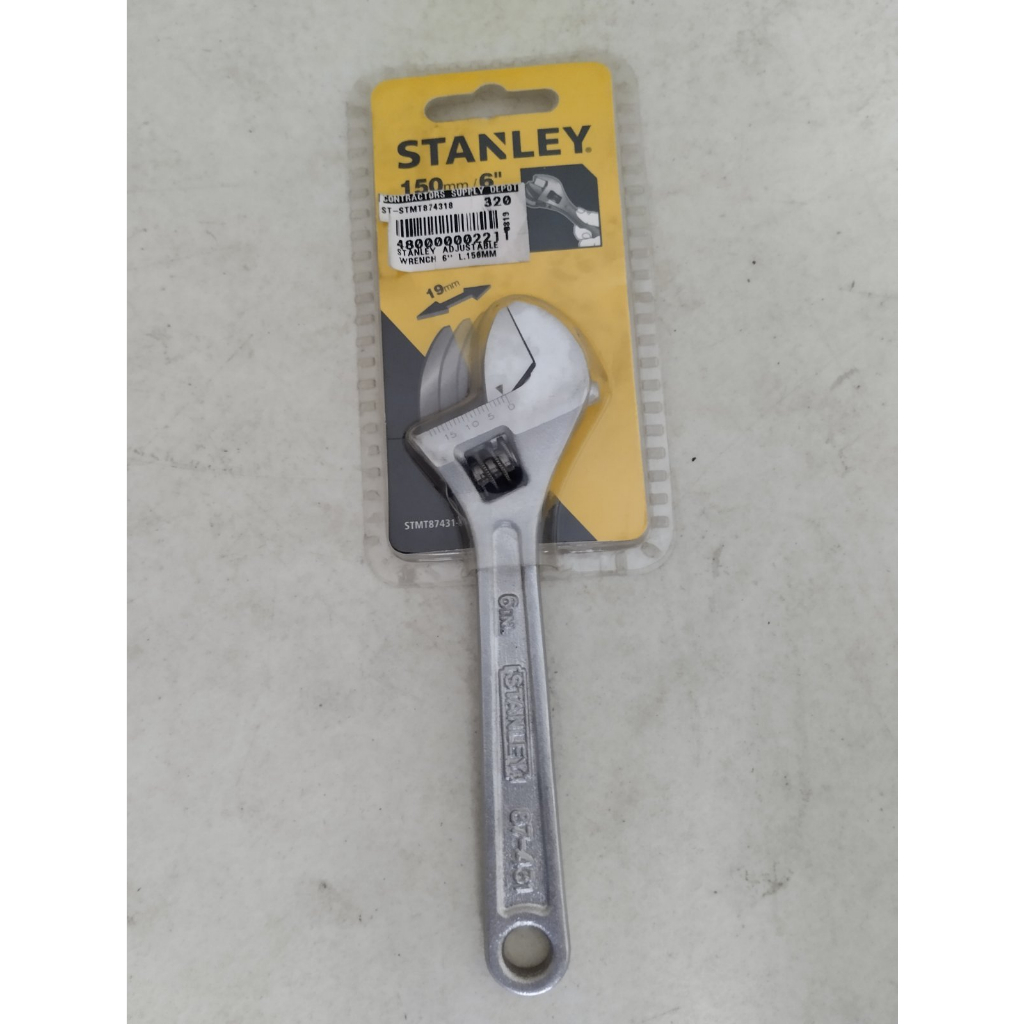 Stanley Adjustable Wrench 6" L.150MM | Shopee Philippines