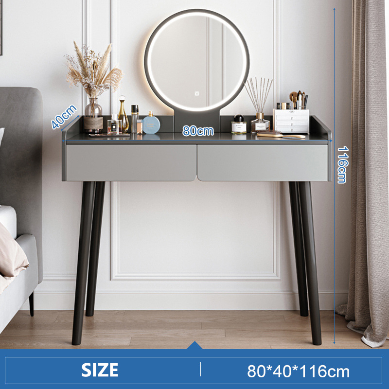 Vanity Table for Home Bedroom Vanity Dresser with Mirror Nordic Makeup ...