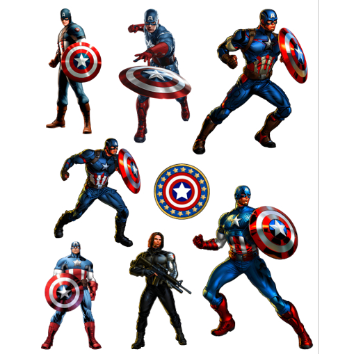 Captain America Decals/Sticker | Shopee Philippines