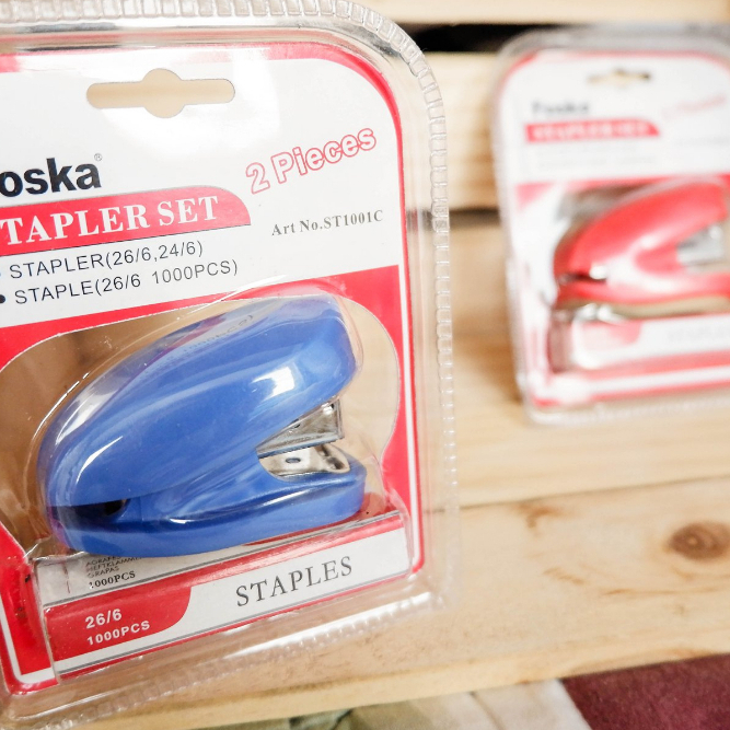 Foska Mini Stapler Set (ST1001C) | Shopee Philippines