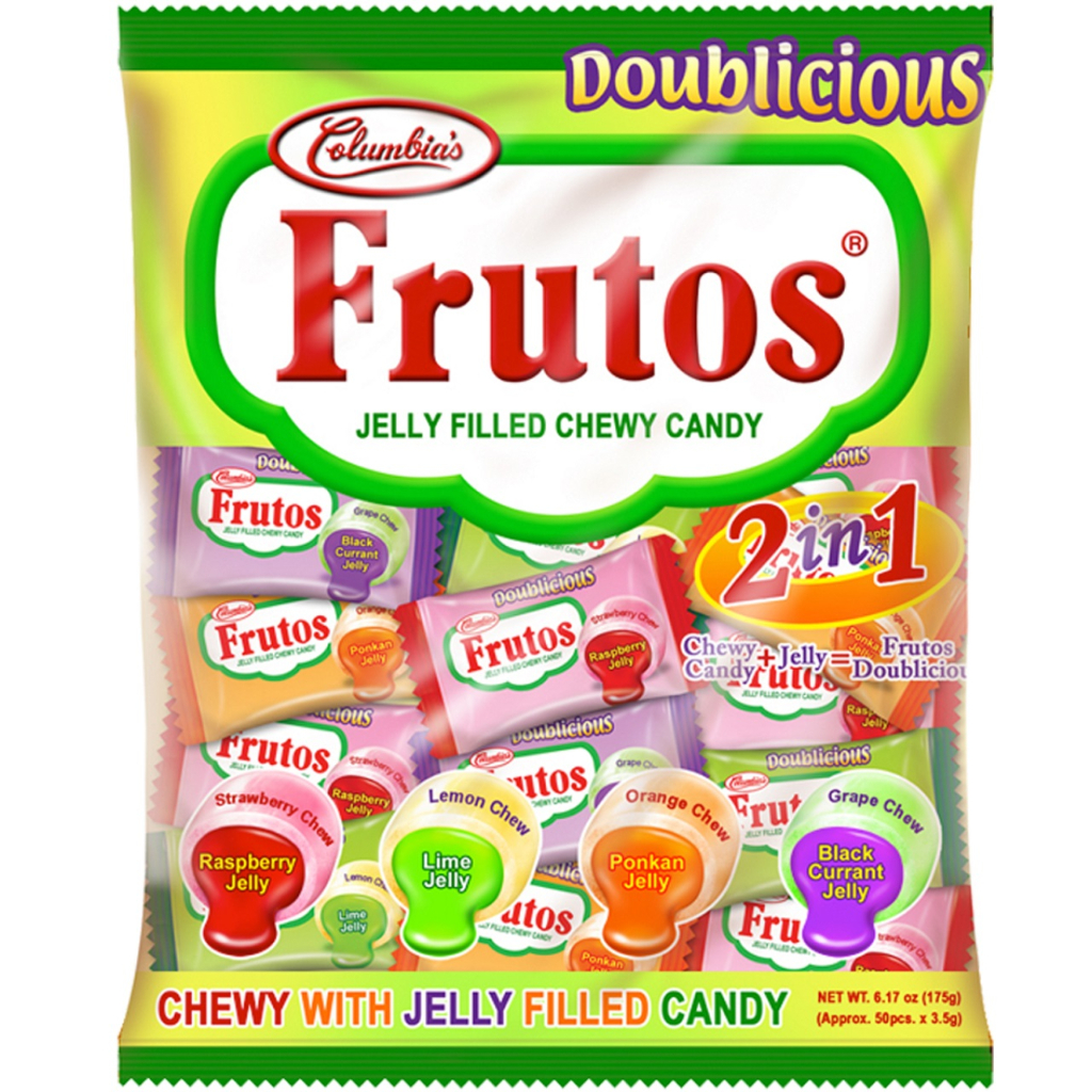 Frutos Doublicious Jelly Filled Chewy Candy 50s | Shopee Philippines