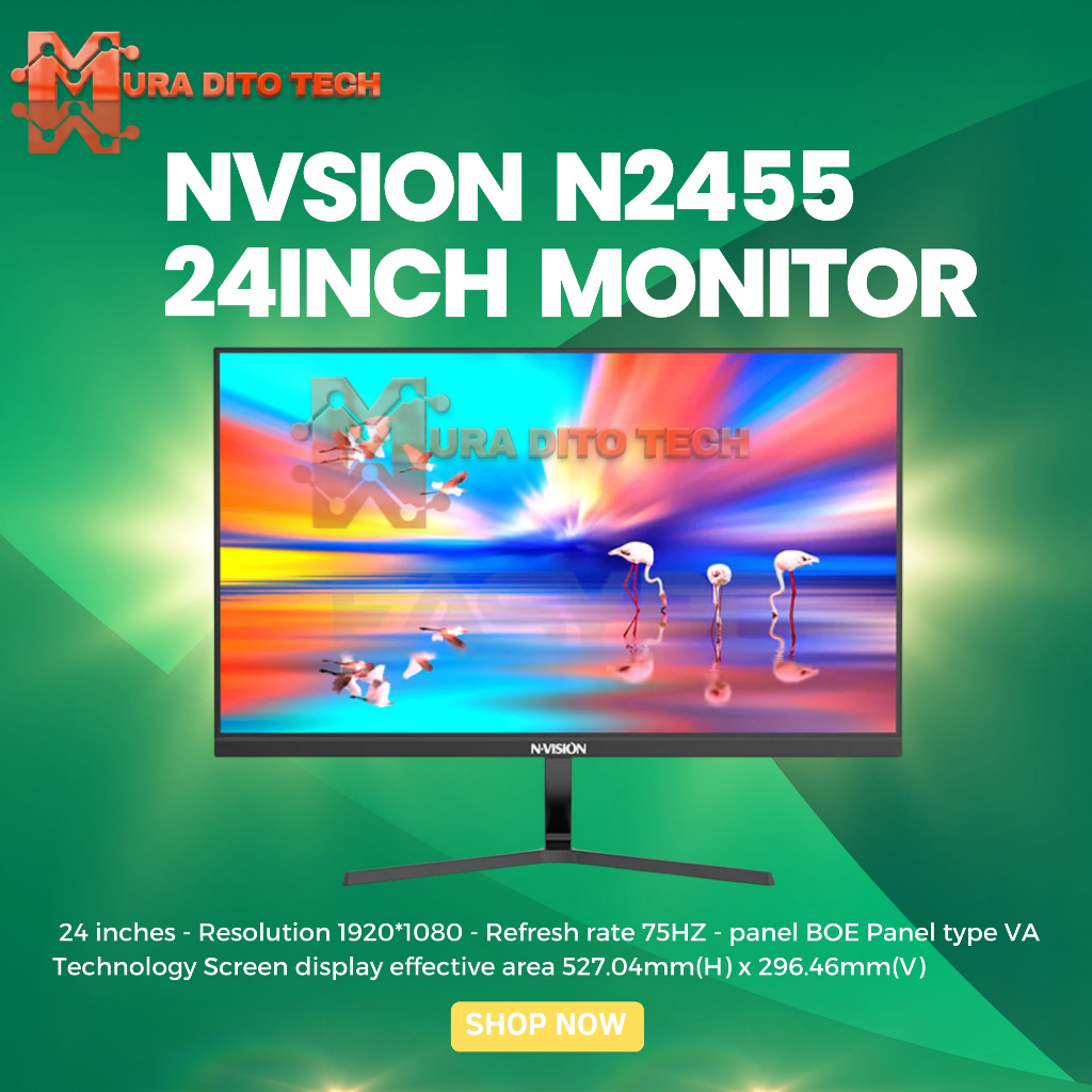 Nvision N2455 24inch Monitor Ips 75hz Full Hd Super Narrow Bezel I