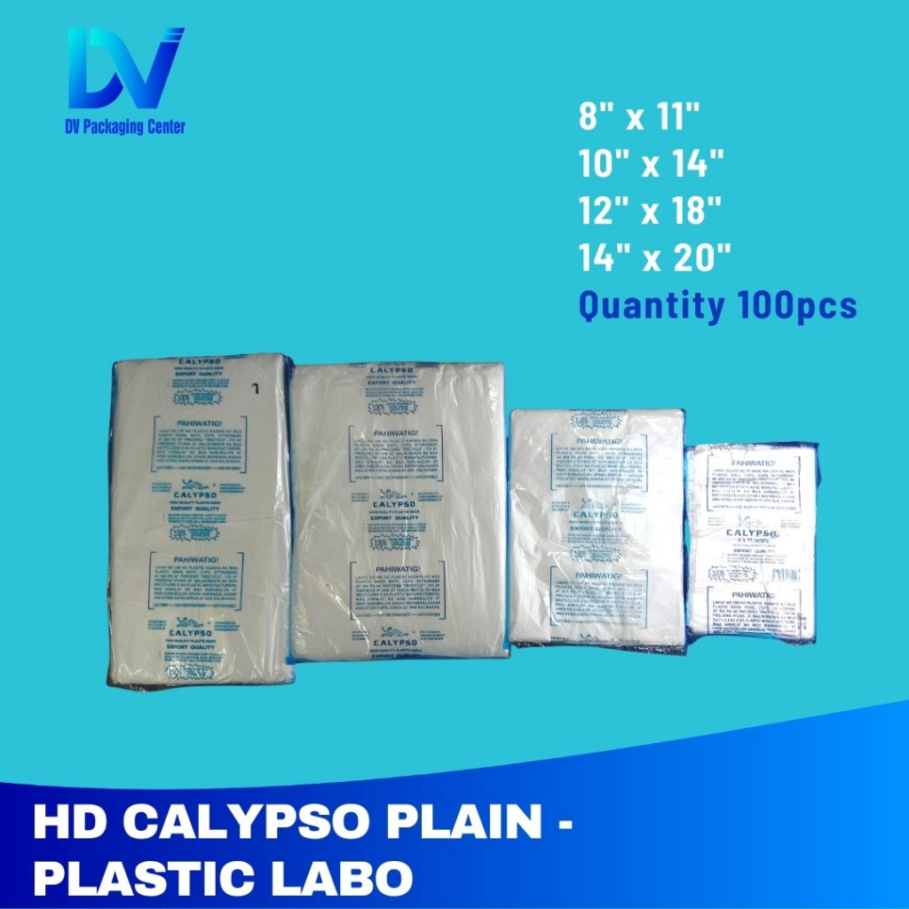 HD Calypso Plain - Plastic Labo - per pack | Shopee Philippines