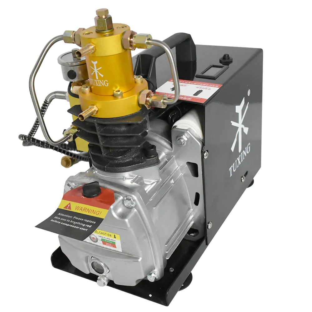 Tuxing TXES022 4500psi 300bar 30MPa PCP Adjustable High Pressure Air Compressor Submerged Gas ...