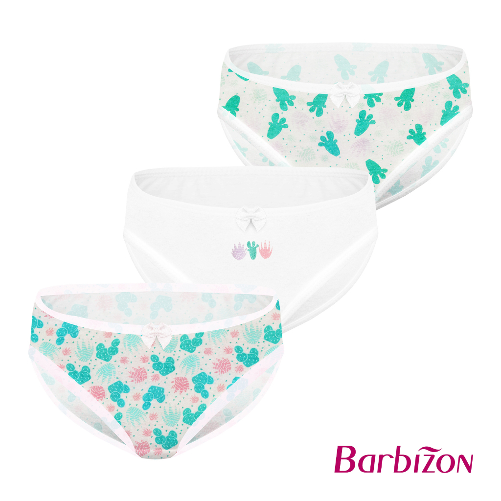 Barbizon Sweet Bloom 3-in-1 Pack Bikini Panty Girls Underwear | Shopee ...