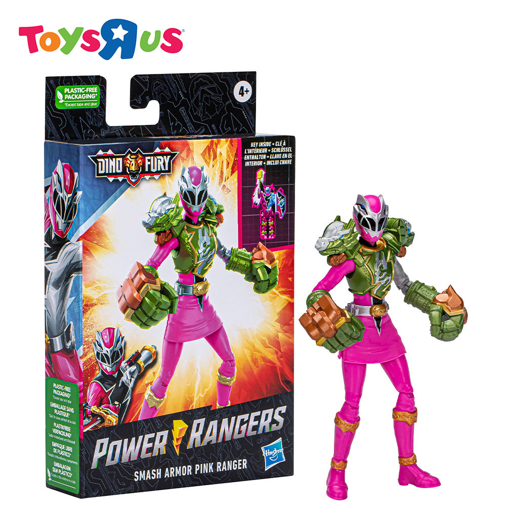 Power Ranger 6" Beast Morphers Dino Fury Core Figure - Smash Armor Pink ...