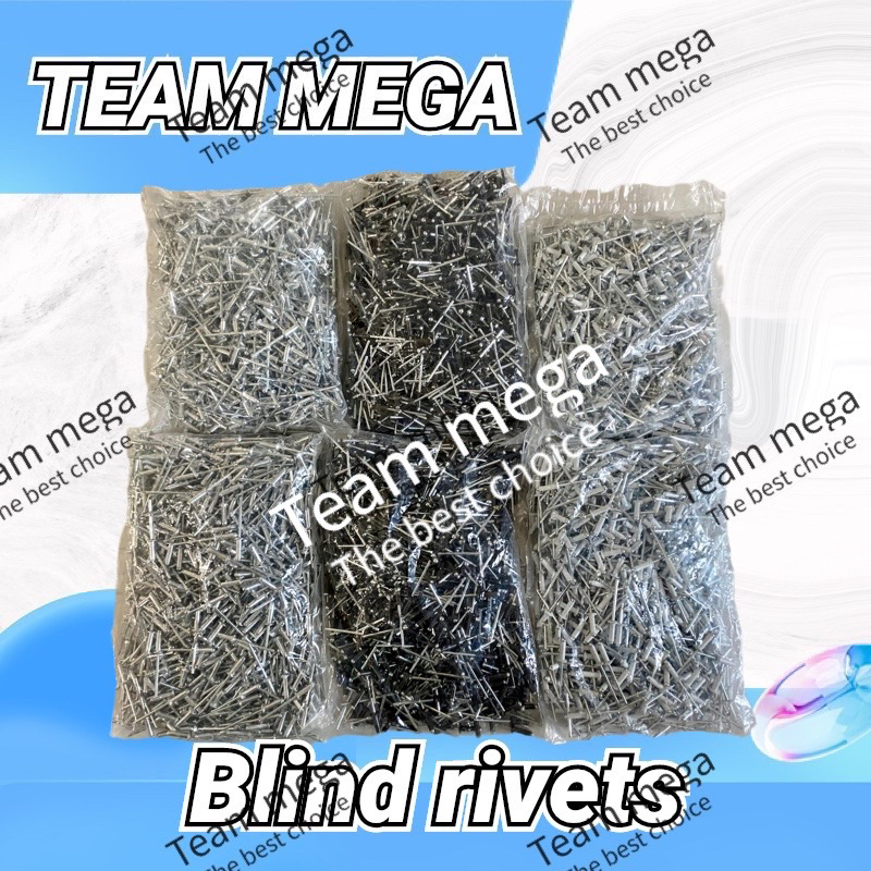 blind rivets 4-4 / 4-6 per pack 4-4(560grams)/4-6(620/630grams) silver ...