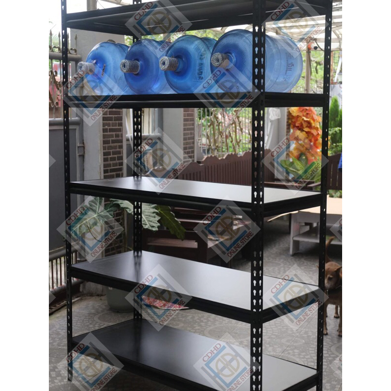 W50xL120xH200 black single post boltless adjustable shelf | kithcen ...