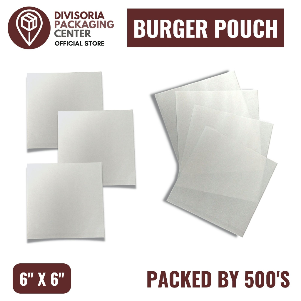 Folded Hamburger Wrapper / Hotdog Wrapper 500 pcs/pack ( Plain White ...