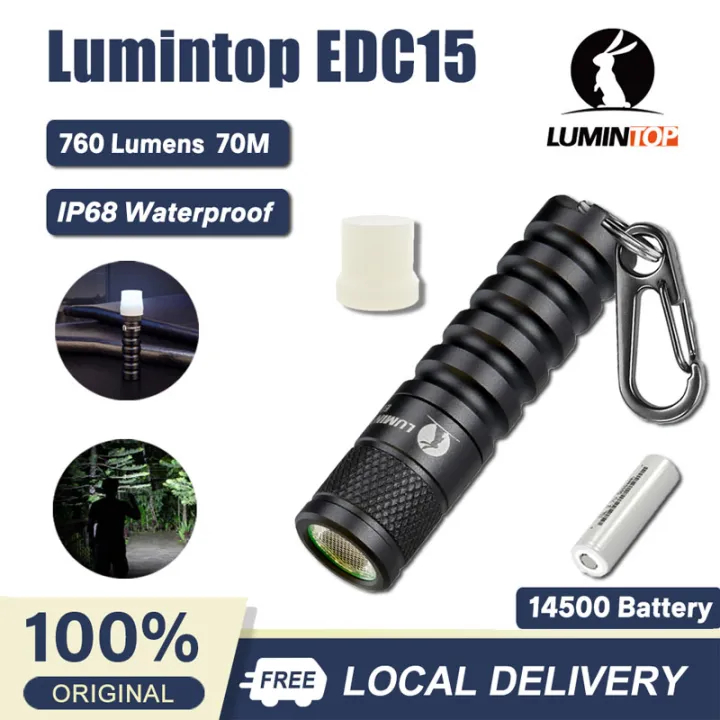 Lumintop EDC15 Mini LED Flashlight 760 Lumens with IP68 Waterproof ...