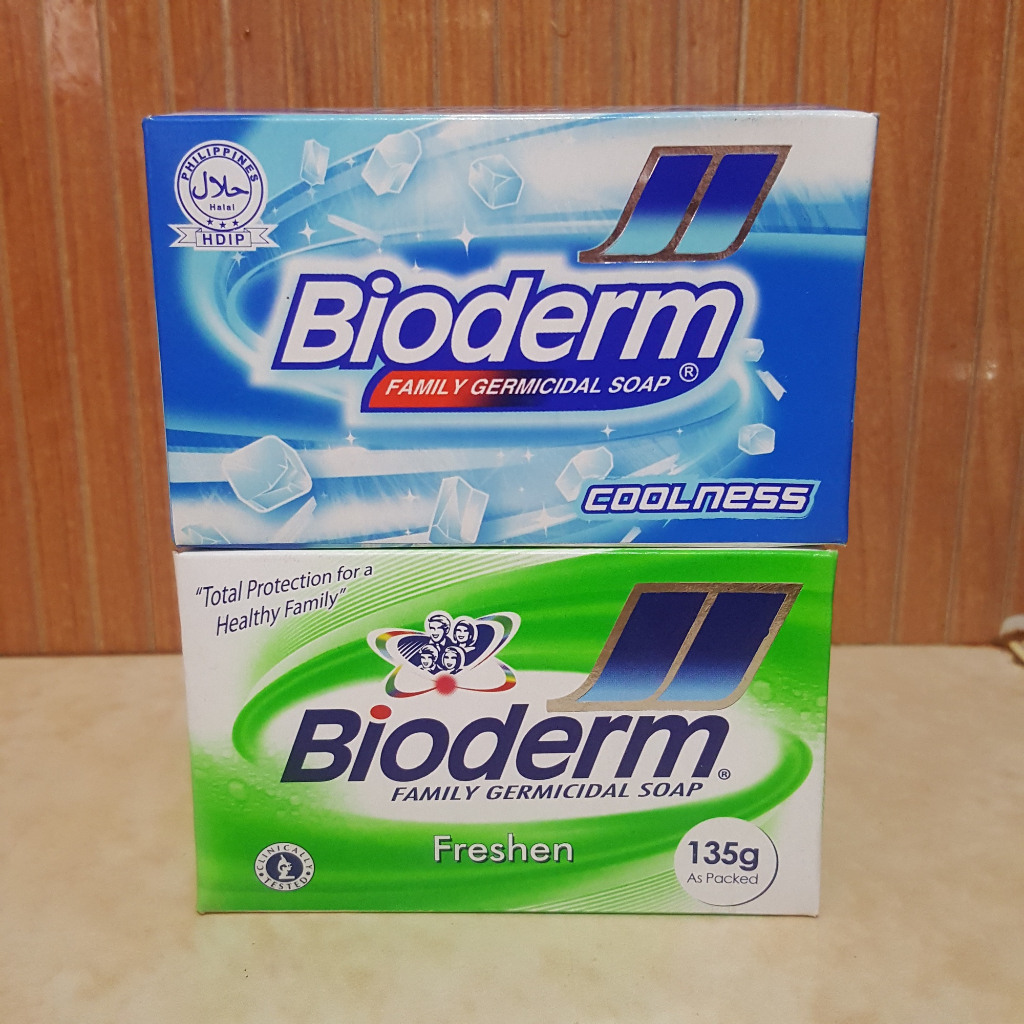 Bioderm Soap Coolness Family Germicidal Soap 135g x 2pcs | Shopee ...