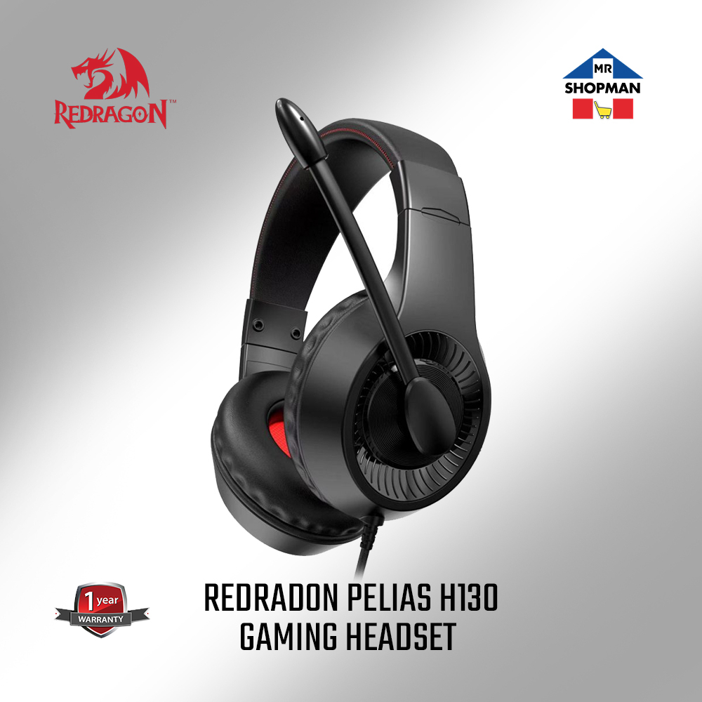 Redragon Pelias Wired Gaming Headset H130 Headphones | Shopee Philippines