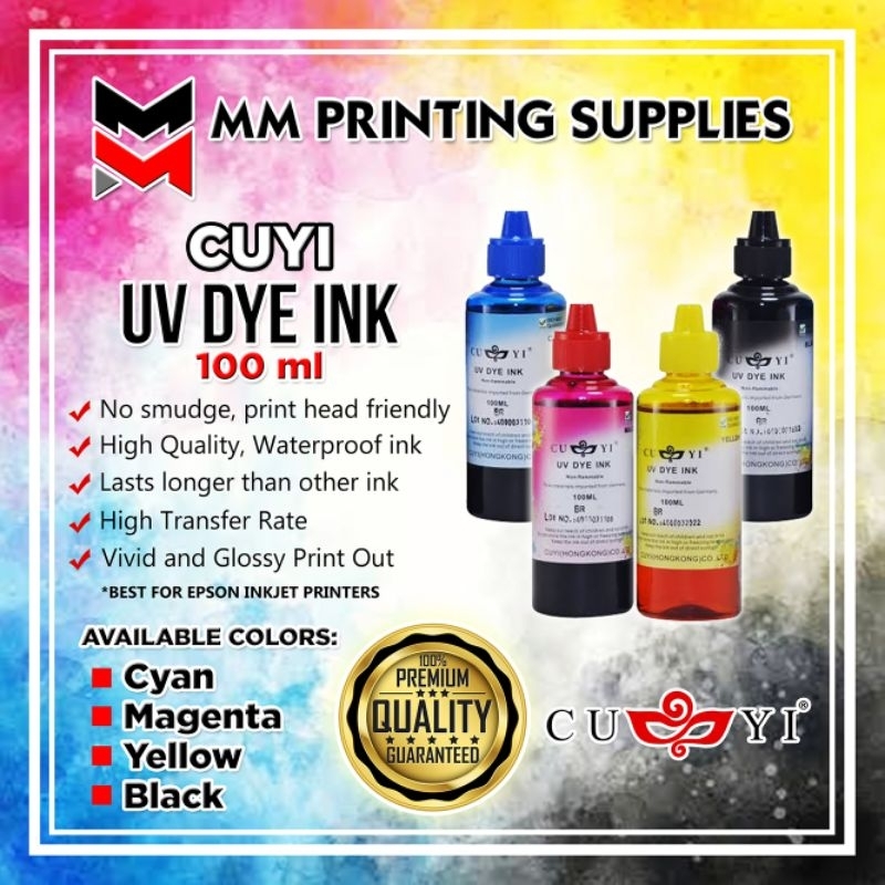 UV DYE INK (100ml) - CUYI | MM Graphix | Shopee Philippines