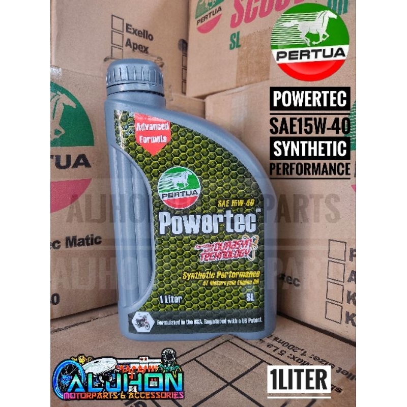 Pertua Powertec 1L Synthetic Performance 4T Motorcycle Engine Oil SAE ...
