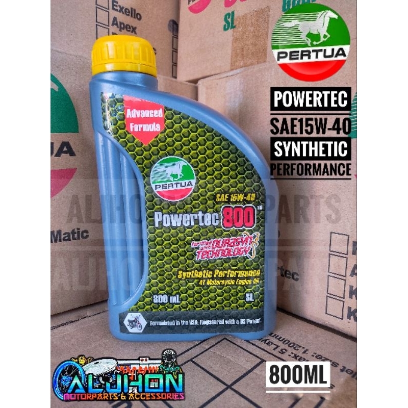 Pertua Powertec 15w 40 800ml Motorcycle Engine Oil | Shopee Philippines