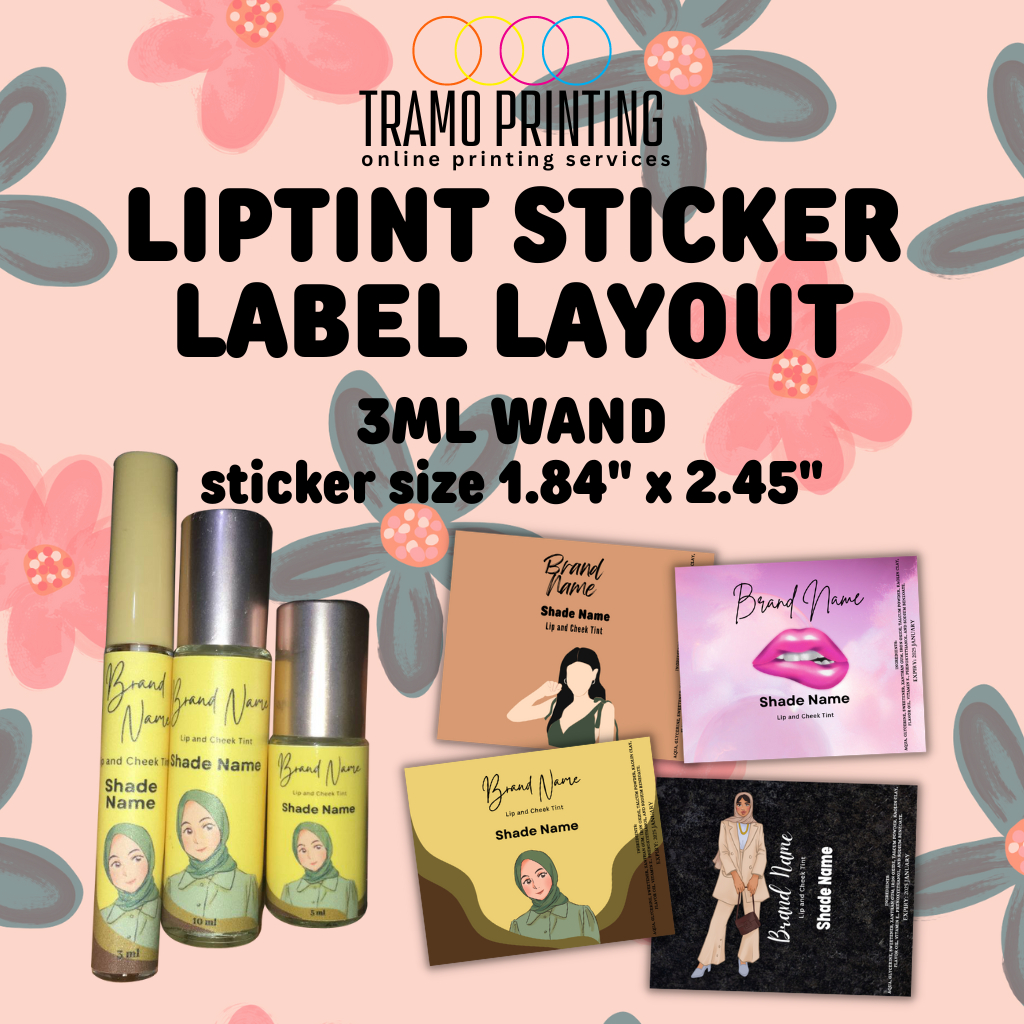PT.2 | 3ML WAND Customize Laminated Sticker Label 16pcs/bundle For ...