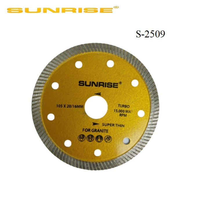 SUNRISE S-2509 DIAMOND CUTTING DISC 4" FOR GRANITE, TILES, MARBLE ETC ...