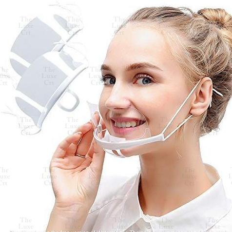 10pcs Clear Mouth Shield Food Protection Face Mask Anti-Fog Faceshield ...