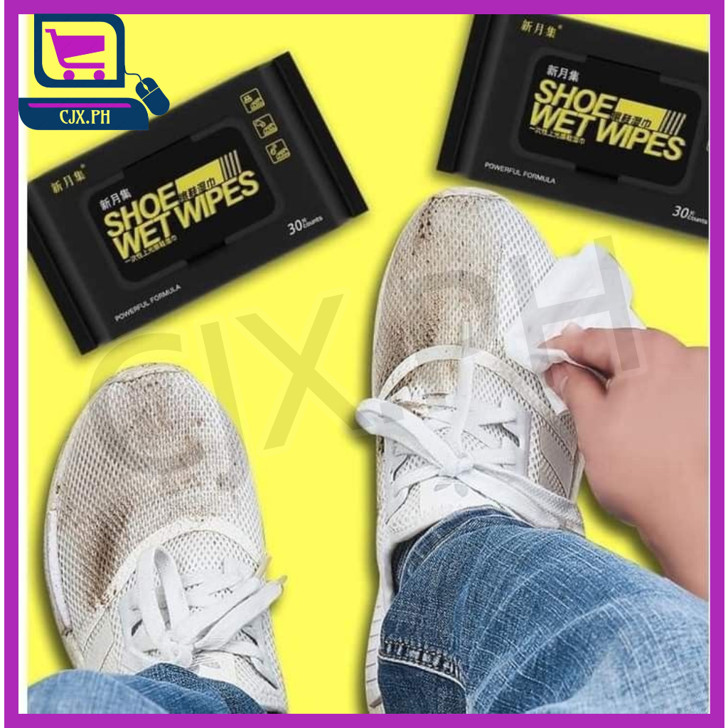 CJX.PH 30pcs 12pcs Shoe Wipes Sneaker Cleaner Wipes Artifact Cleaning ...