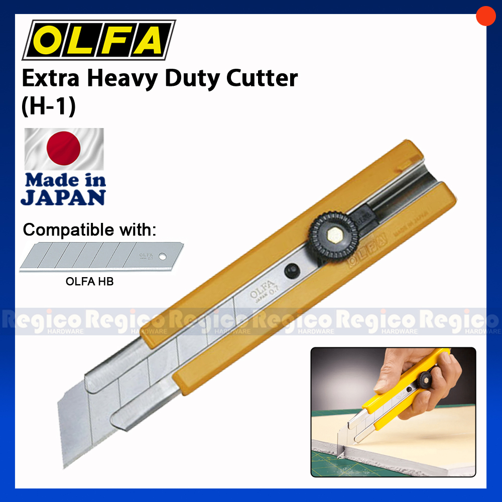 Olfa H-1 Extra Heavy Duty Cutter Knife EDC Tool Regico Hardware | Shopee Philippines