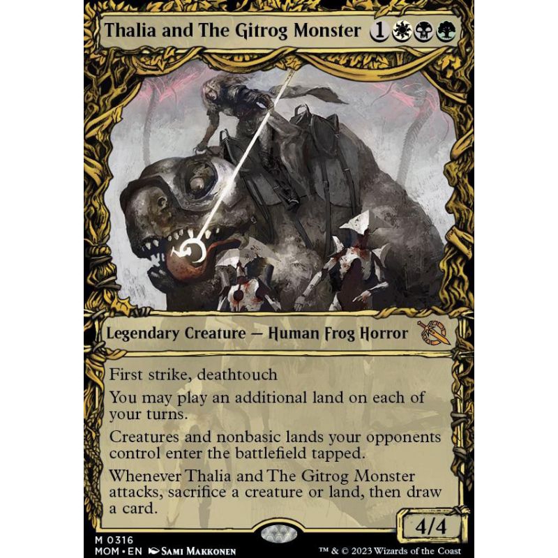 Thalia and the Gitrog Monster - MOM - Mythic - MTG Cards (WotC ...