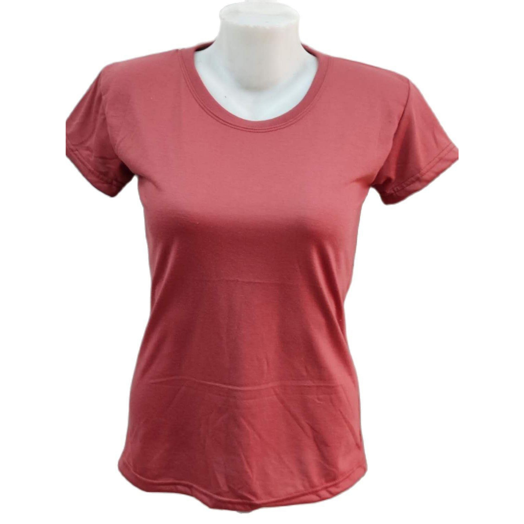 PLAIN R-NECK T-SHIRT WHITE AND COLOR FOR WOMEN ( plain silver ...