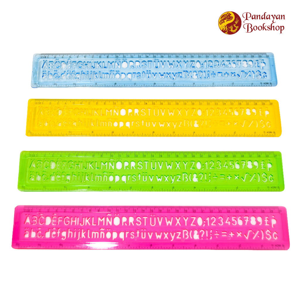 HBW ABC Plastic Ruler 98611-30 30cm | Shopee Philippines