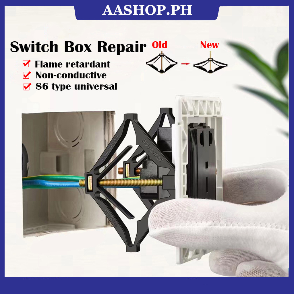 86 Type Switch Socket Bottom Box Repair Screw Broken Old Mounting Box ...