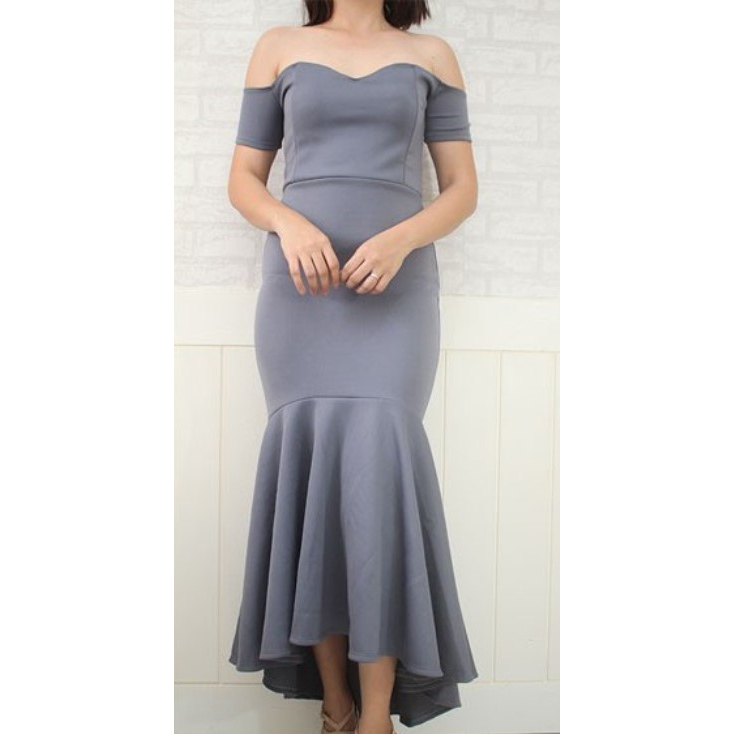FORMAL DRESS OFF SHOULDER MERMAID DRESS FISHTAIL MITCH DRESS BODYCON ...