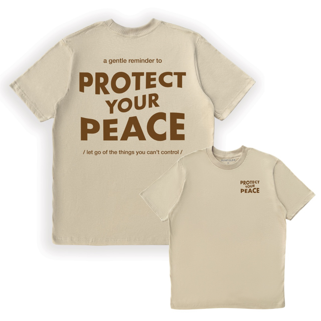 Protect Your Peace - Ribbed Heavy Tee | Sunfolks | Loose Fit | Shopee ...