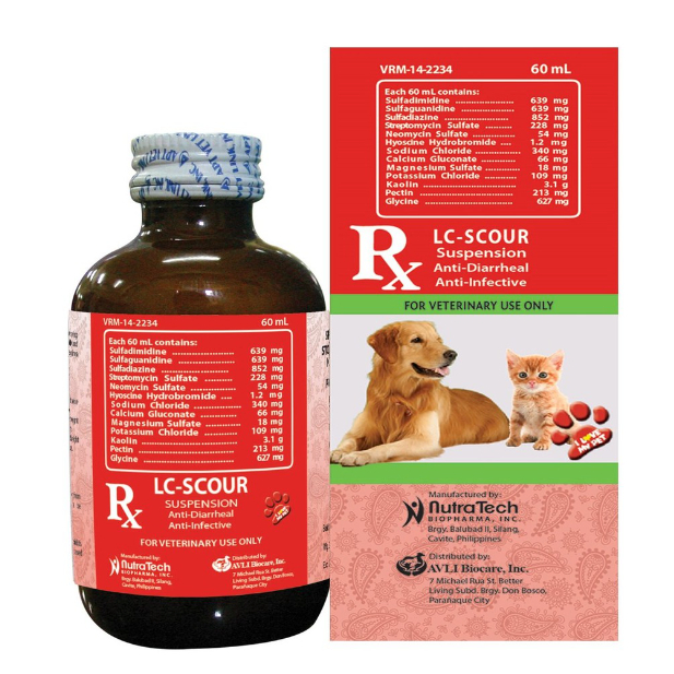 LC Scour Suspension Anti Diarrhea Anti Bacterial 60ml | Shopee Philippines