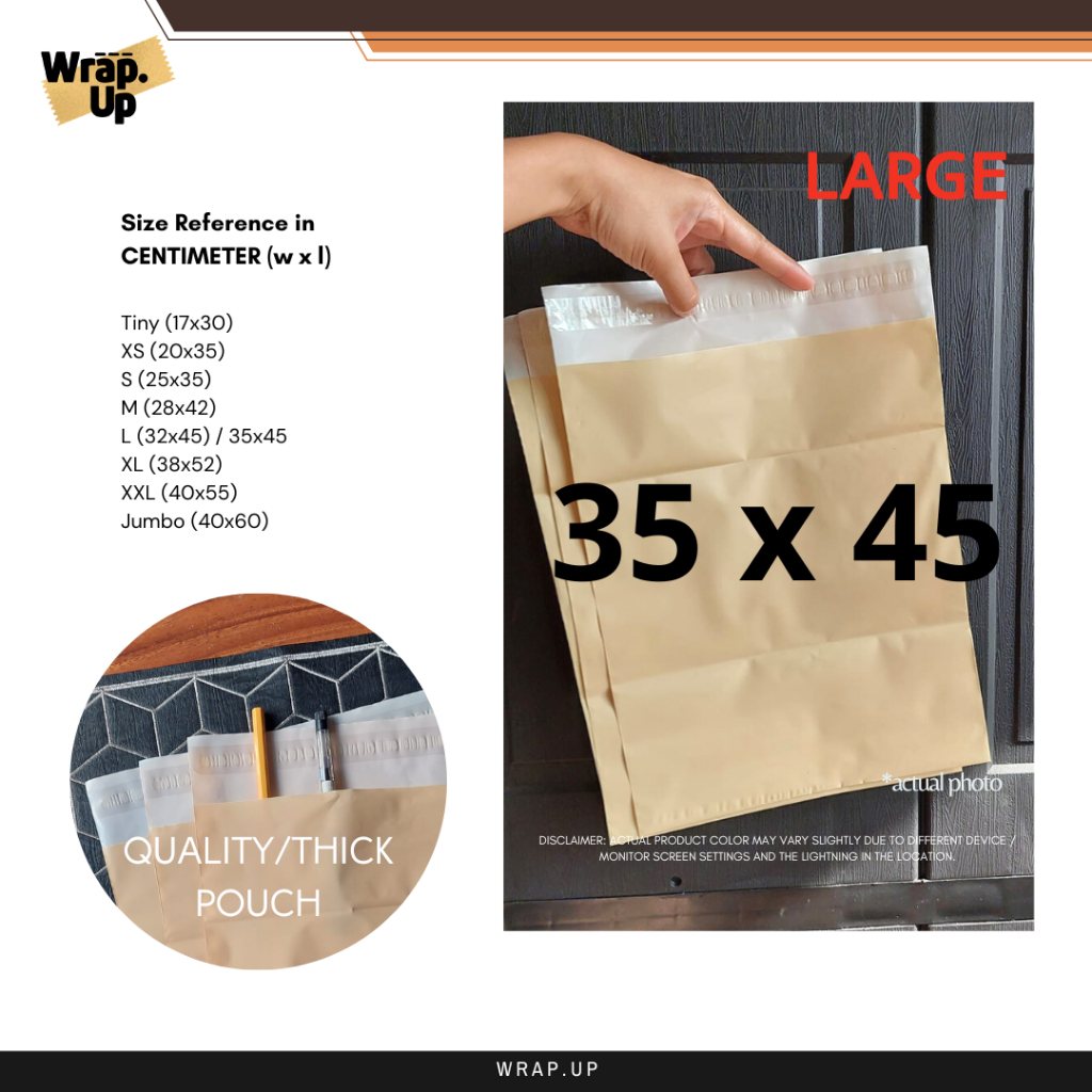 97 to 100pcs LARGE XL Size Polymailer Courier Pouch | Shipping Parcel ...