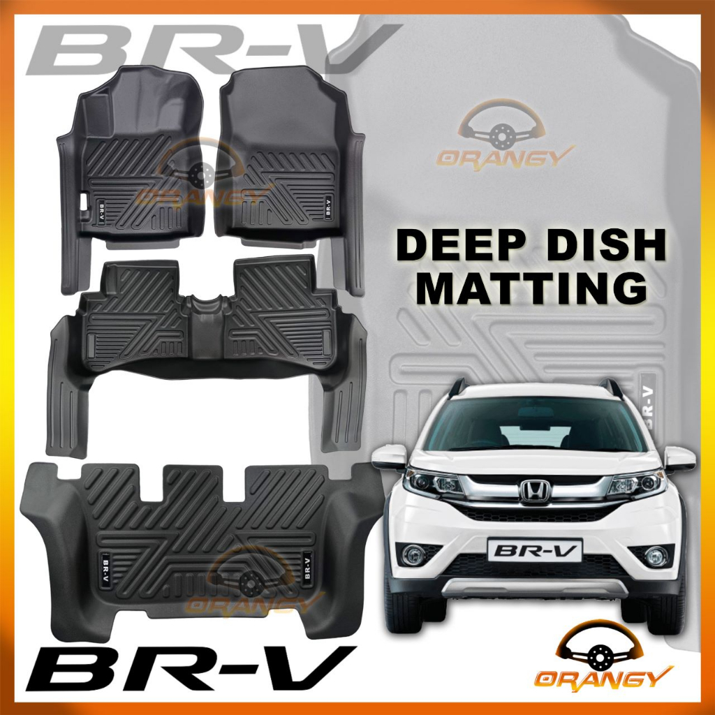 Honda BRV BR-V 2016 to 2022 OEM TPE 5D Deep Dish Matting High Quality ...