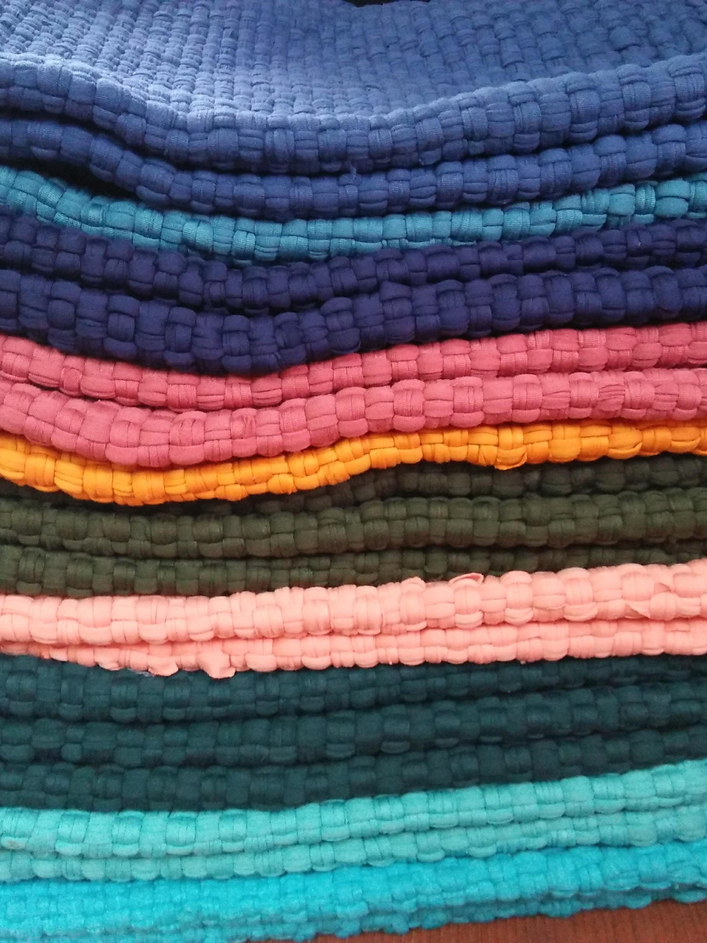 Basahan Doormat Foot Rugs in Plain Vibrant Colors Small - Knitted ...