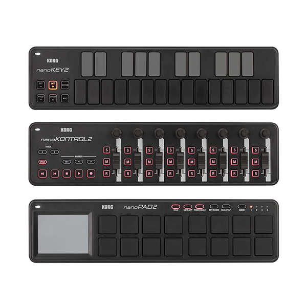 KORG nanoKONTROL2/nanoKEY2/nanoPAD2/Black/White/MIDI Controller/DTM/Software license included ...