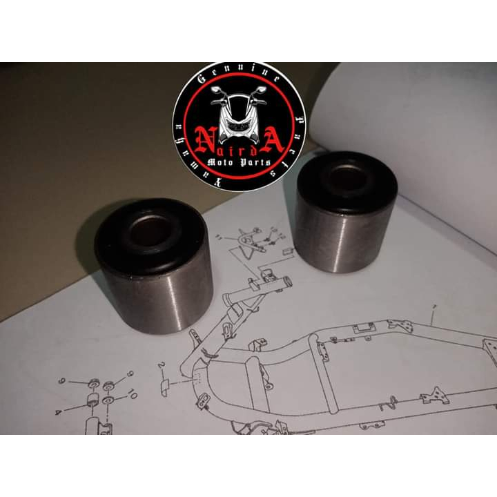 YGP- DAMPER ( ENGINE BUSHING 2PCS SET ) FIT FOR MIO I 125 M3/ MIO SOUL ...